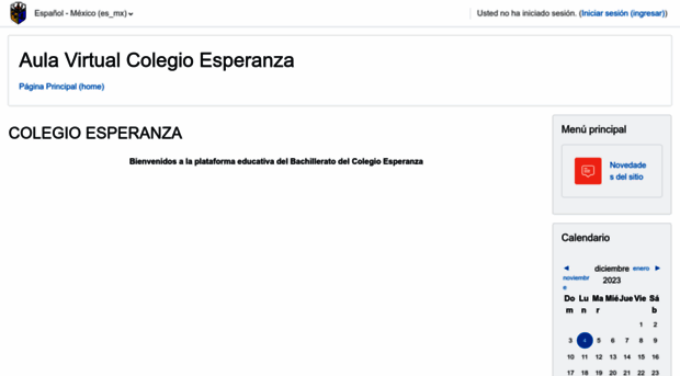 aulavirtual.colegioesperanza.edu.mx - Aula Virtual Colegio Esperanza - Aula Virtual Colegio ...