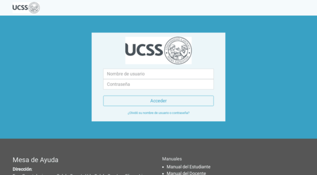 aulavirtual.ucss.edu.pe - Aula Virtual: Iniciar sesión e... - Aula ...