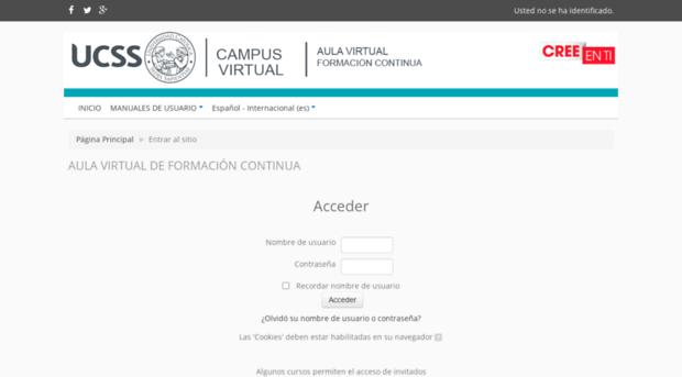 aulavirtualpostgrado.ucss.edu.pe - Aula Virtual de Formación Cont ...