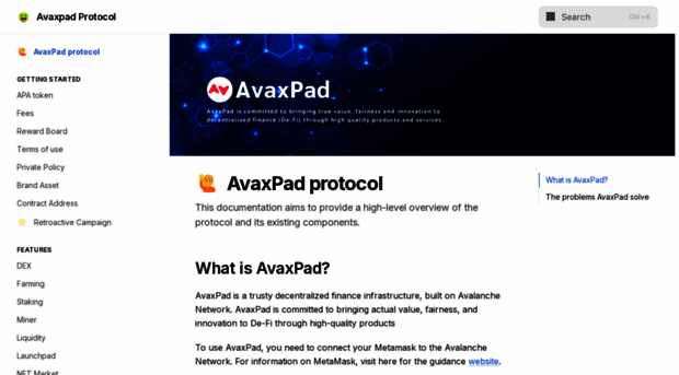 avaxpad.gitbook.io - AvaxPad protocol | Avaxpad Pro... - Avax Pad Gitbook