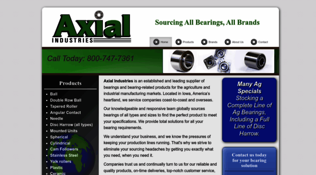 axialindustries.com - Axial Industries | Bearing Sup... - Axial Industries