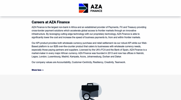 azafinance.workable.com - AZA Finance - Current Openings - AZA Finance ...