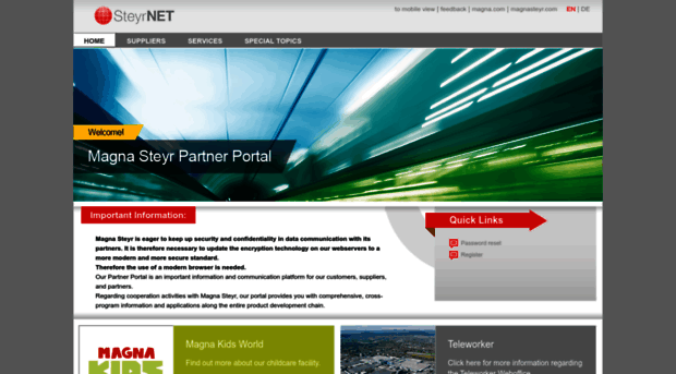 B2btest magnasteyr Home MS Extranet MS Intran B 2 Btest Magnasteyr