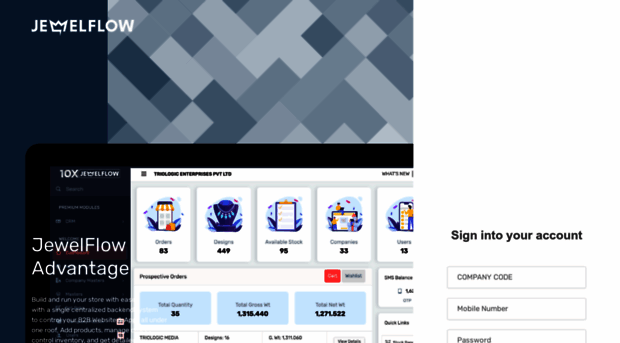 backend.jewelflow.pro - JewelFlow10X | Login - Backend Jewel Flow