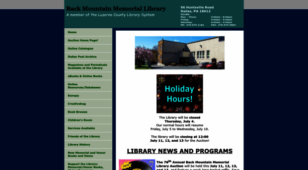 backmountainlibrary.org - Back Mountain Memorial Library - Back ...