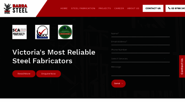 barrasteel.com.au - Steel Fabricator | Custom Stee... - Barra Steel