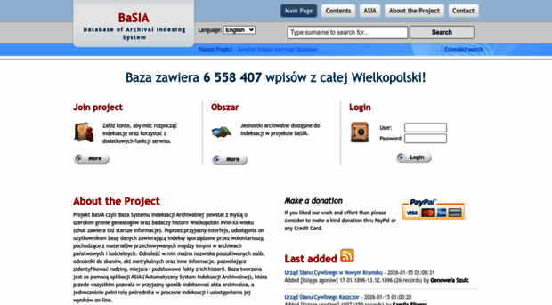 basia.famula.pl - BaSIA - Database of Archival I... - BaSIA Famula