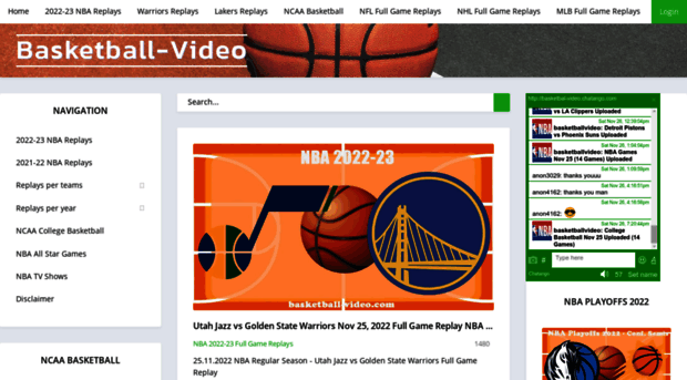 basketball-video.com - NBA Full Game Replays Free, Fu... - Basketball Video