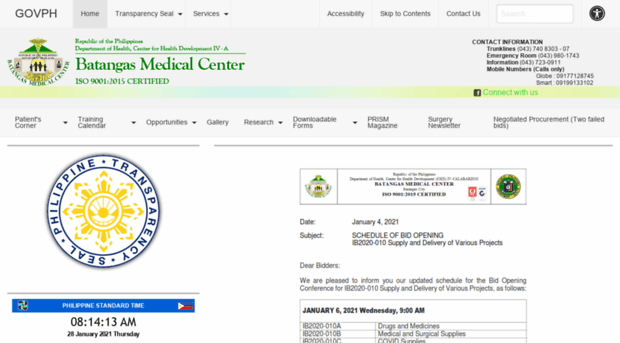 batmc.doh.gov.ph - Welcome to Batangas Medical Ce... - Batmc Doh