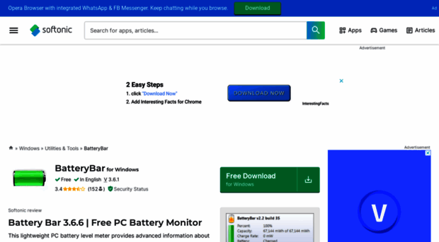 batterybar.en.softonic.com - BatteryBar - Download - Battery Bar En ...