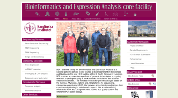 bea.ki.se - BEA core facility - BEA Ki