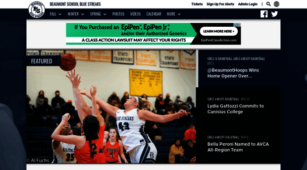 beaumontathletics.org - Beaumont School - Blue Streaks... - Beaumont ...