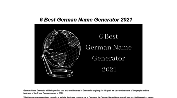 best-german-name-generator-2021.webflow.io - 6 Best German Name ...