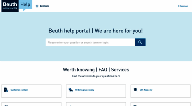 beuth.freshdesk.com - Support : Beuth-Verlag Wissens... - Beuth Freshdesk