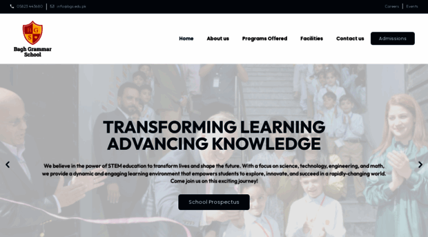 bgs.edu.pk - Home - Bagh Grammar School (BG... - BGS