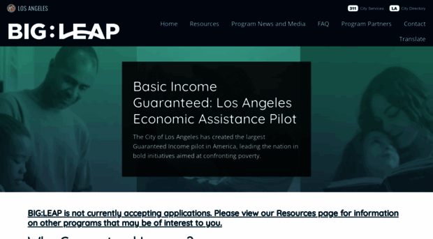 bigleap.lacity.org - Home | Guaranteed Basic Income - Bigleap Lacity