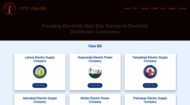 bill.pitc.com.pk - PITC Web Bill Service - Bill PITC