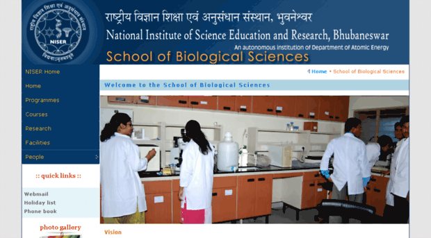 biology.niser.ac.in - :: National Institute of Scien... - Biology Niser