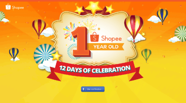 birthday.shopee.com.my - Shopee Turns 1! - Birthday Shopee