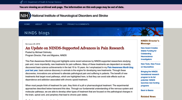 blog.ninds.nih.gov - NINDS blogs - Blog NINDS Nih