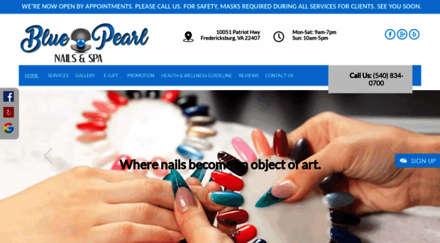 bluepearlnailsspa.com - Nail Salon 22407 | Blue Pearl ... - Blue Pearl ...
