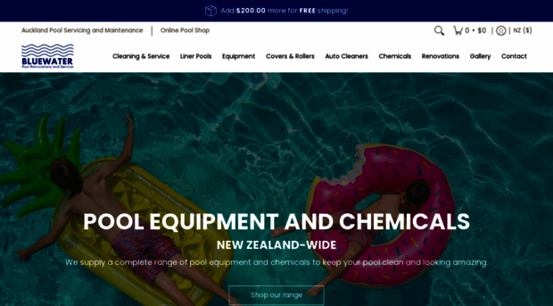 bluewaterpools.co.nz - Bluewater - Water and Pool Sto... - Bluewater Pool S