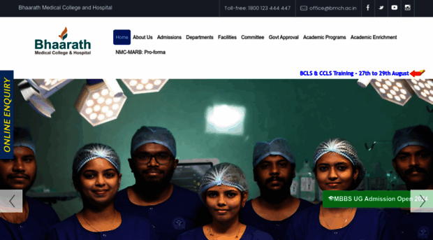 bmch.ac.in - Bhaarath Medical College and H... - Bmch