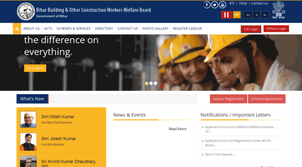 bocw.bihar.gov.in - Bihar Building & Other Constru... - Bocw Bihar