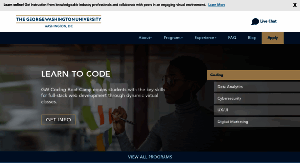 bootcamp.cps.gwu.edu - GW Boot Camps - Boot Camp Cps GW U