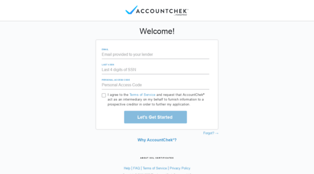borrowerv4.accountchek.com - Log in - Borrowerv 4 Accountchek
