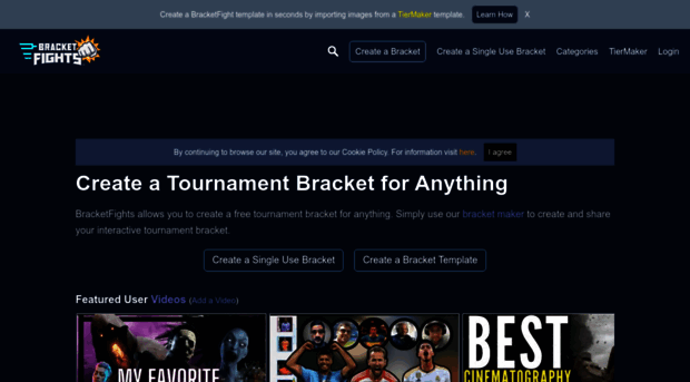 bracketfights.com - BracketFights - Create a Custo... - Bracket Fights
