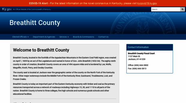 breathittcounty.ky.gov - Welcome - Breathitt County - Breathitt County Ky