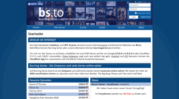 bs.to - Home - Burning Series: Serien ... - Bs