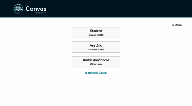 bth.instructure.com - BTH - Canvas log-in - BTH Instructure