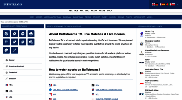 buffsportshub.stream - Buffstreams - Watch Live Sport... - Buff Sports Hub