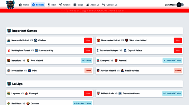 buffstreams.soccer - BuffStreams | Best for sports ... - Buff Streams