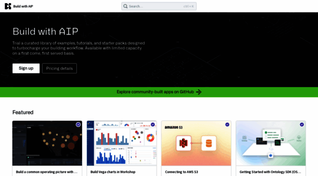 build.palantir.com - Build with AIP - Build Palantir