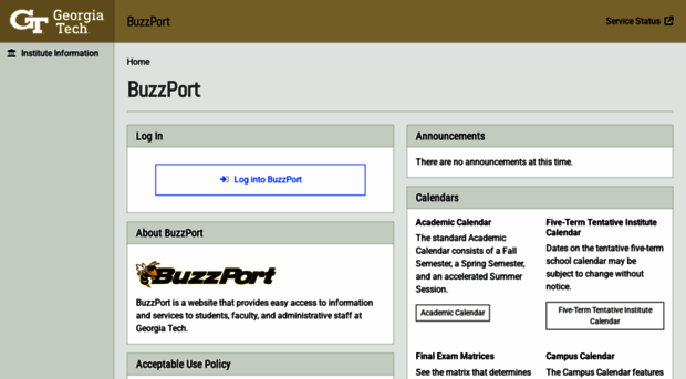 buzz.em.gatech.edu - BuzzPort | Georgia Tech - Buzz Em Ga Tech