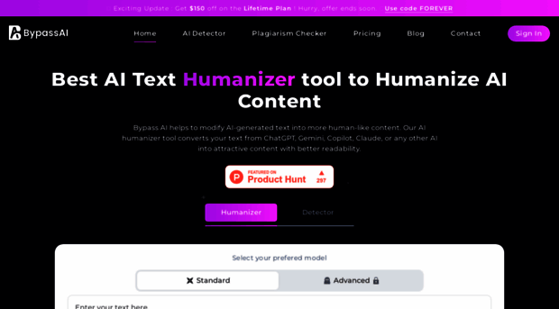 bypass-ai-bcfbd.firebaseapp.com - Humanize AI Text | Get 100% Hu ...
