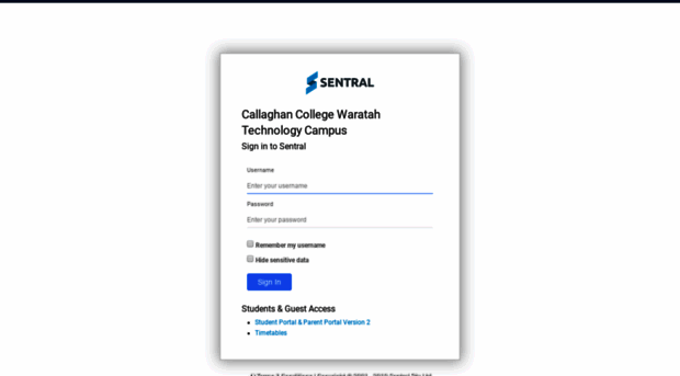 callaghancollegewaratah.sentral.com.au - POST Redirect ...