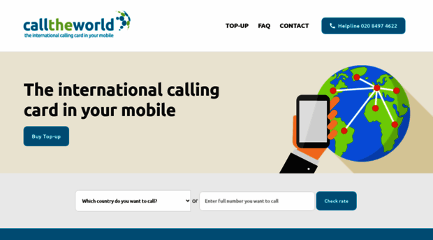 calltheworld.co.uk - The international calling card... - Calltheworld