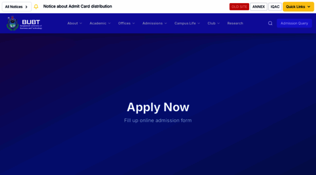campaign.bubt.edu.bd - BUBT Admission Help Form - Campaign BUBT