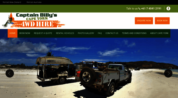 captainbilly4wdhire.com.au - Home - Captain Billy's Bu... - Captain ...