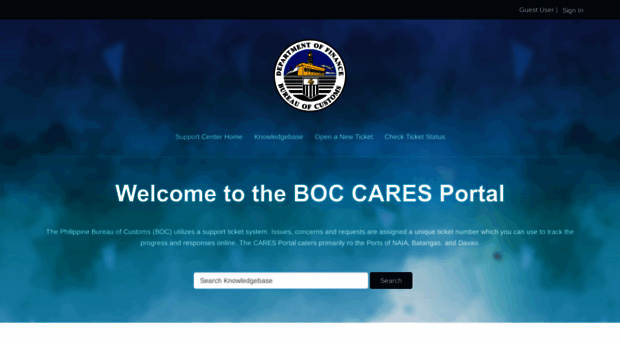 cares.customs.gov.ph - CARES Portal - CARES Customs