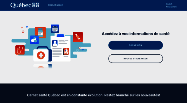 carnetsante.gouv.qc.ca - Carnet santé Québec – Accueil ... - Carnet ...
