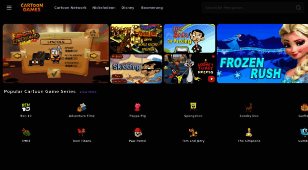cartoongames.io - Play Cartoon Games Online | Cl... - Cartoon Games