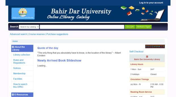 catalog.bdu.edu.et - Bahir Dar Univeristy library c... - Catalog Bdu