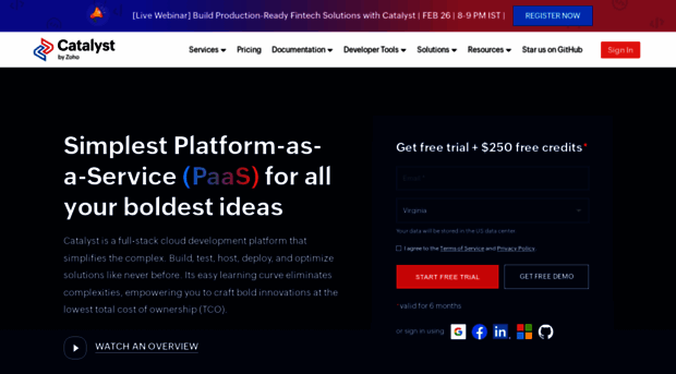 catalyst.zoho.com - Cloud Computing Services | Cat... - Catalyst Zoho