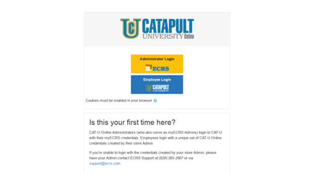 catapultuniversity.ecrsoft.com - CATAPULT University: Log in to ...