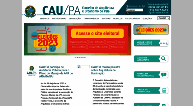 caupa.gov.br - Conselho de Arquitetura e Urba... - CAU PA